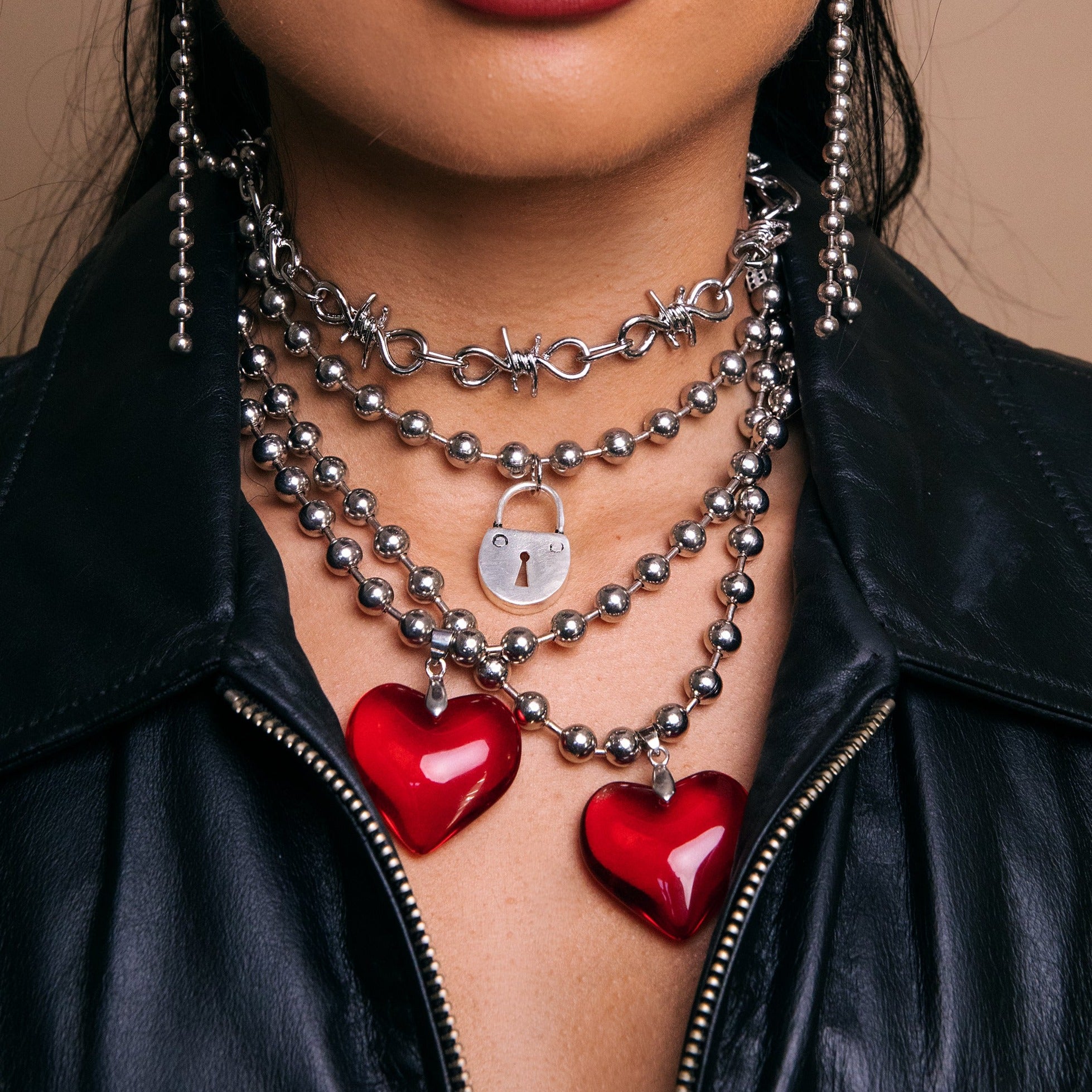 Ball & Chain Lock Necklace – VidaKush