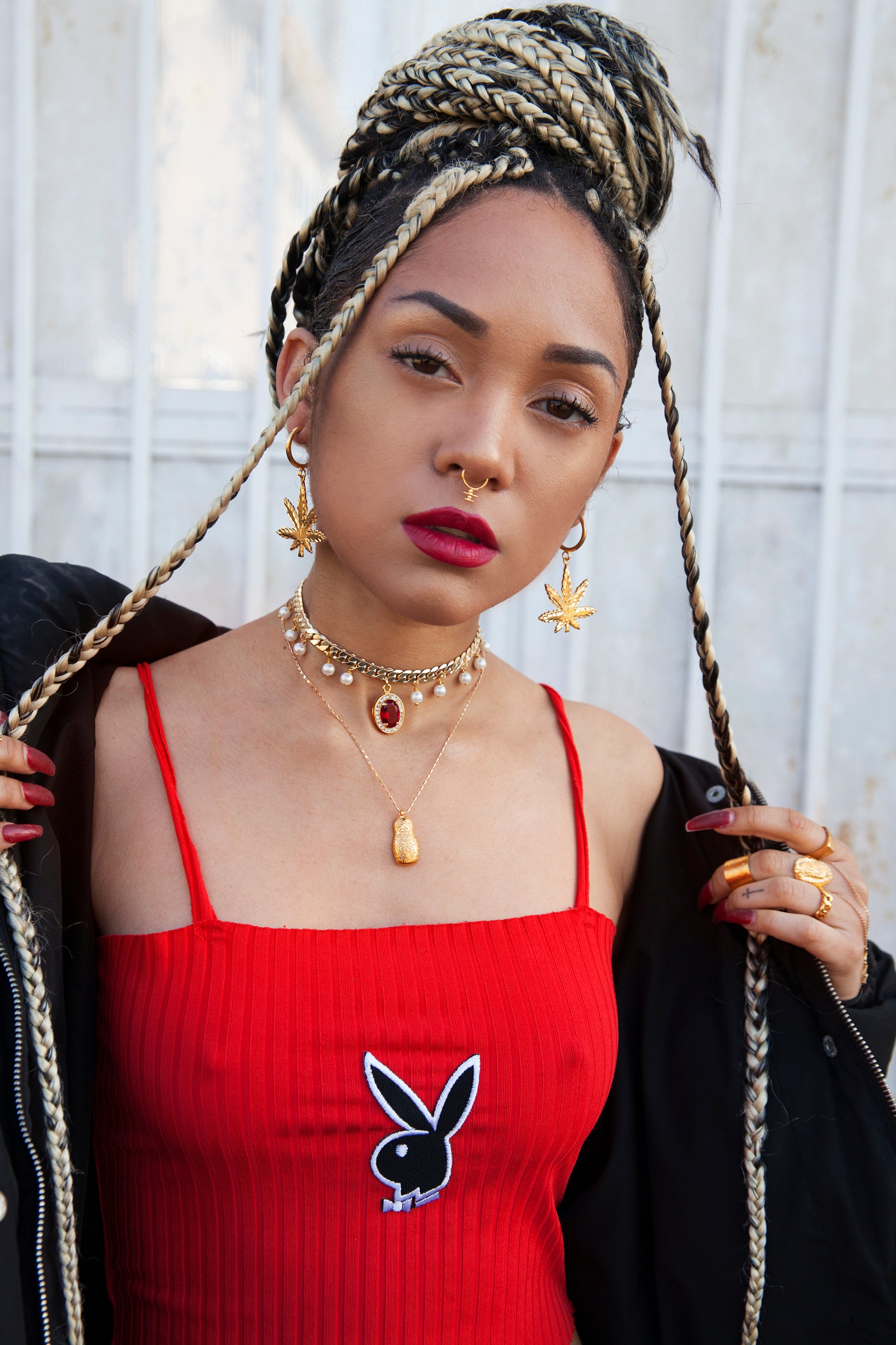 Ganja Goddess Hoop Earrings – VidaKush