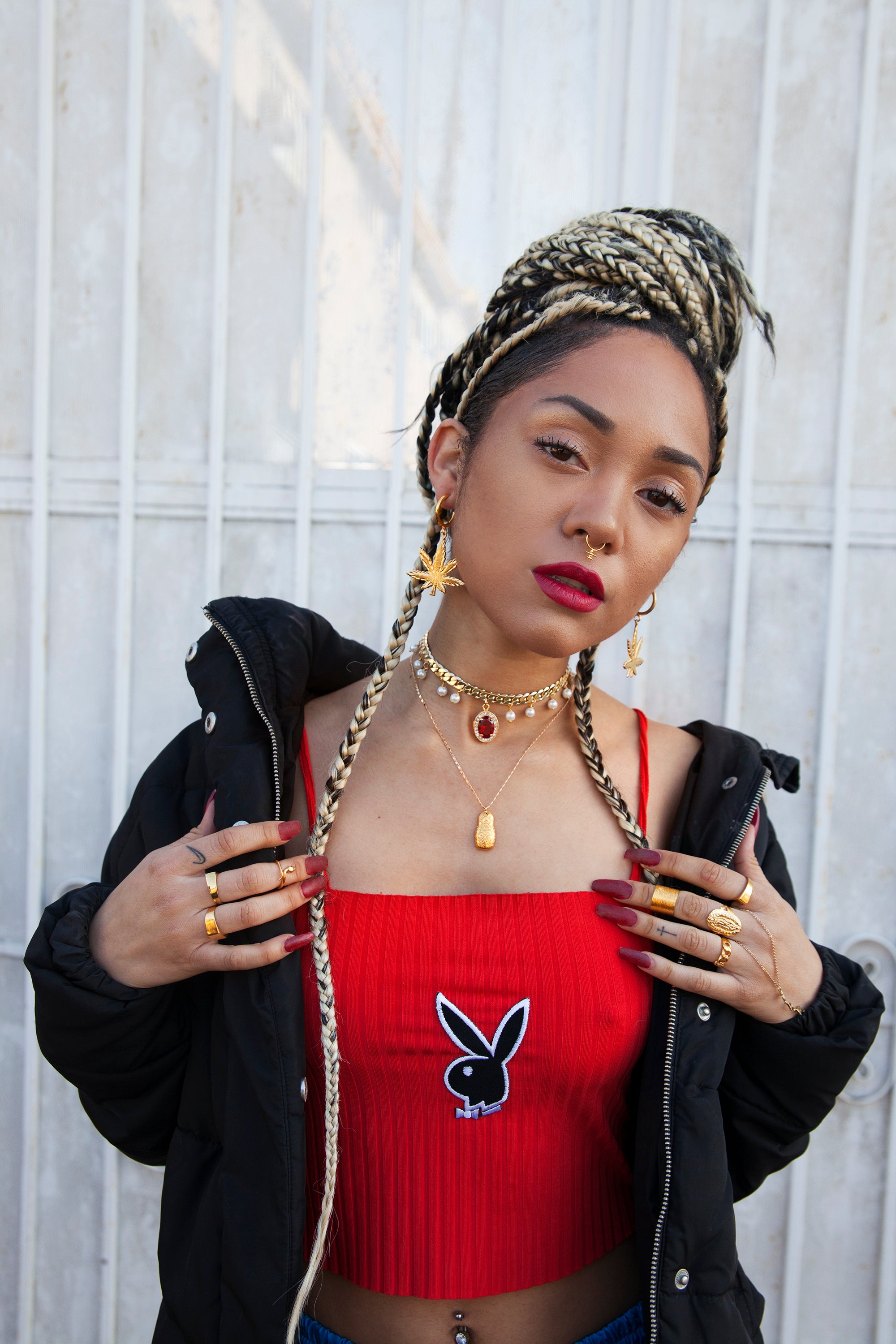 Ganja Goddess Hoop Earrings – VidaKush