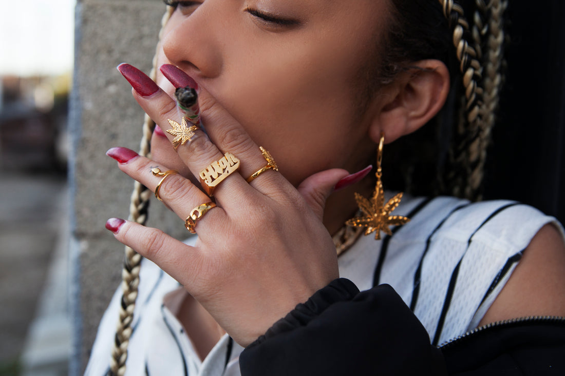 Ganja Goddess Hoop Earrings – VidaKush