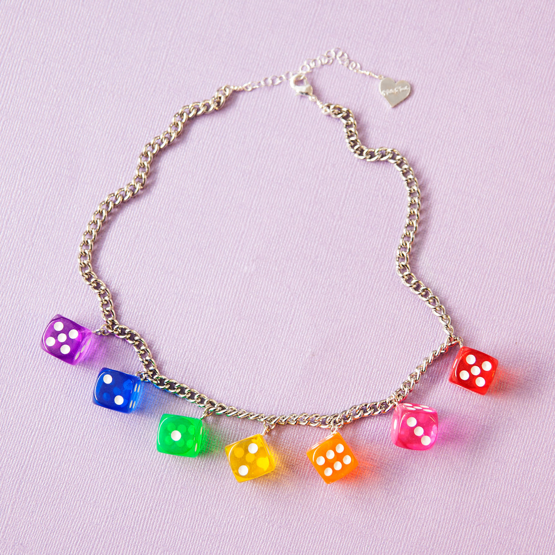 Crystal Clear Dice Necklace – VidaKush