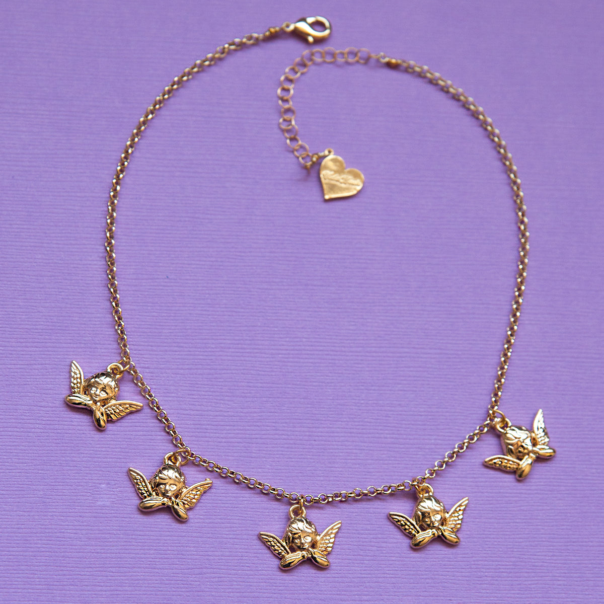 Mini Cherub Charm Necklace – VidaKush