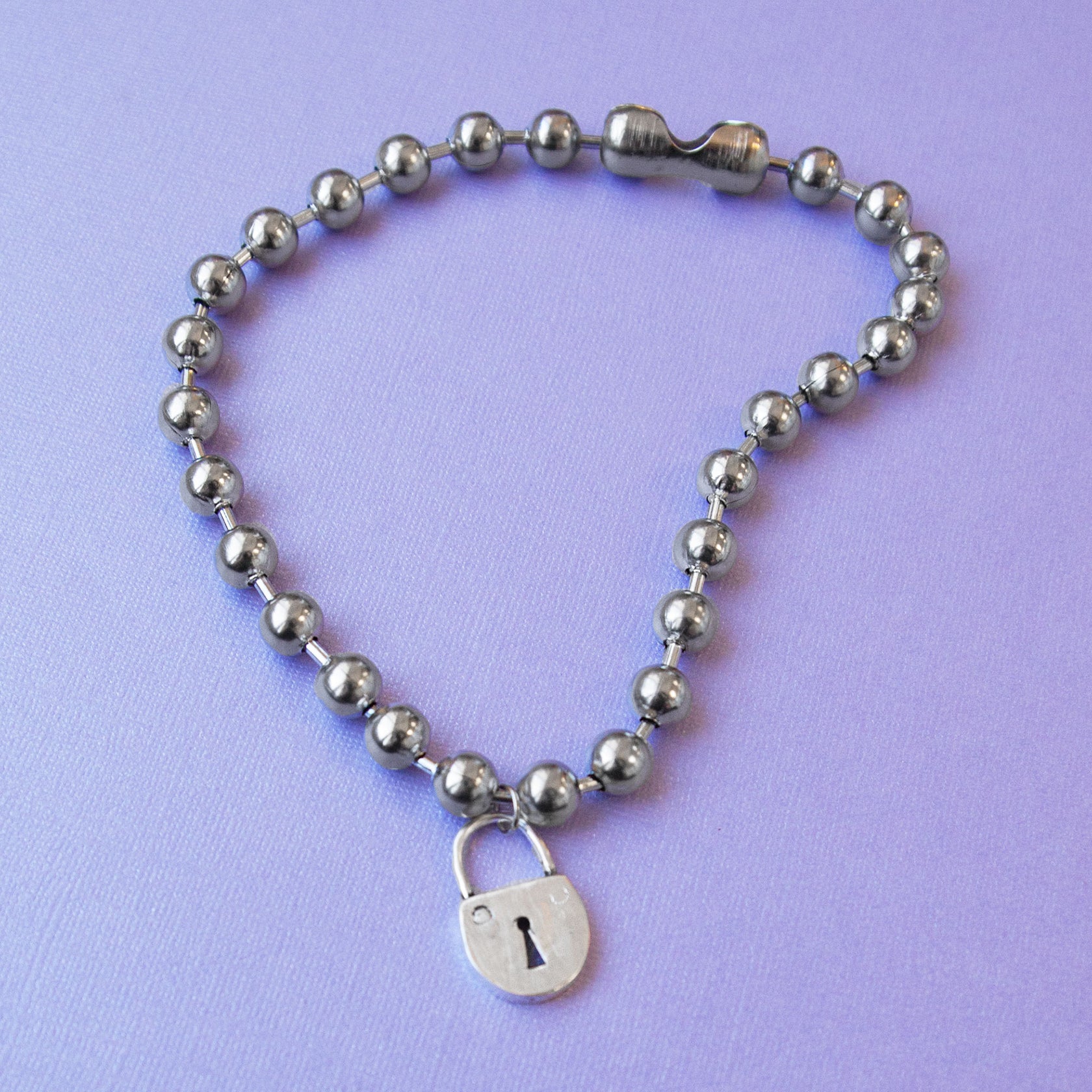 Ball & Chain Lock Necklace – VidaKush